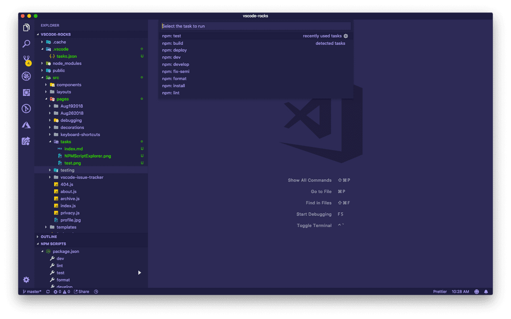Task Running in VS Code | VS Code Rocks